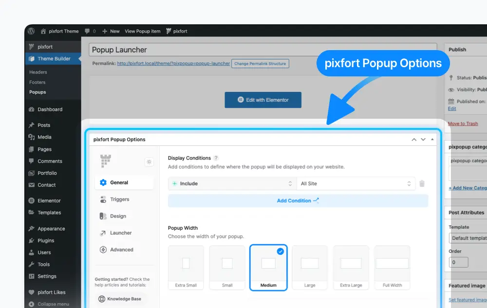 How to Create and Edit Popups - pixfort Theme Documentation